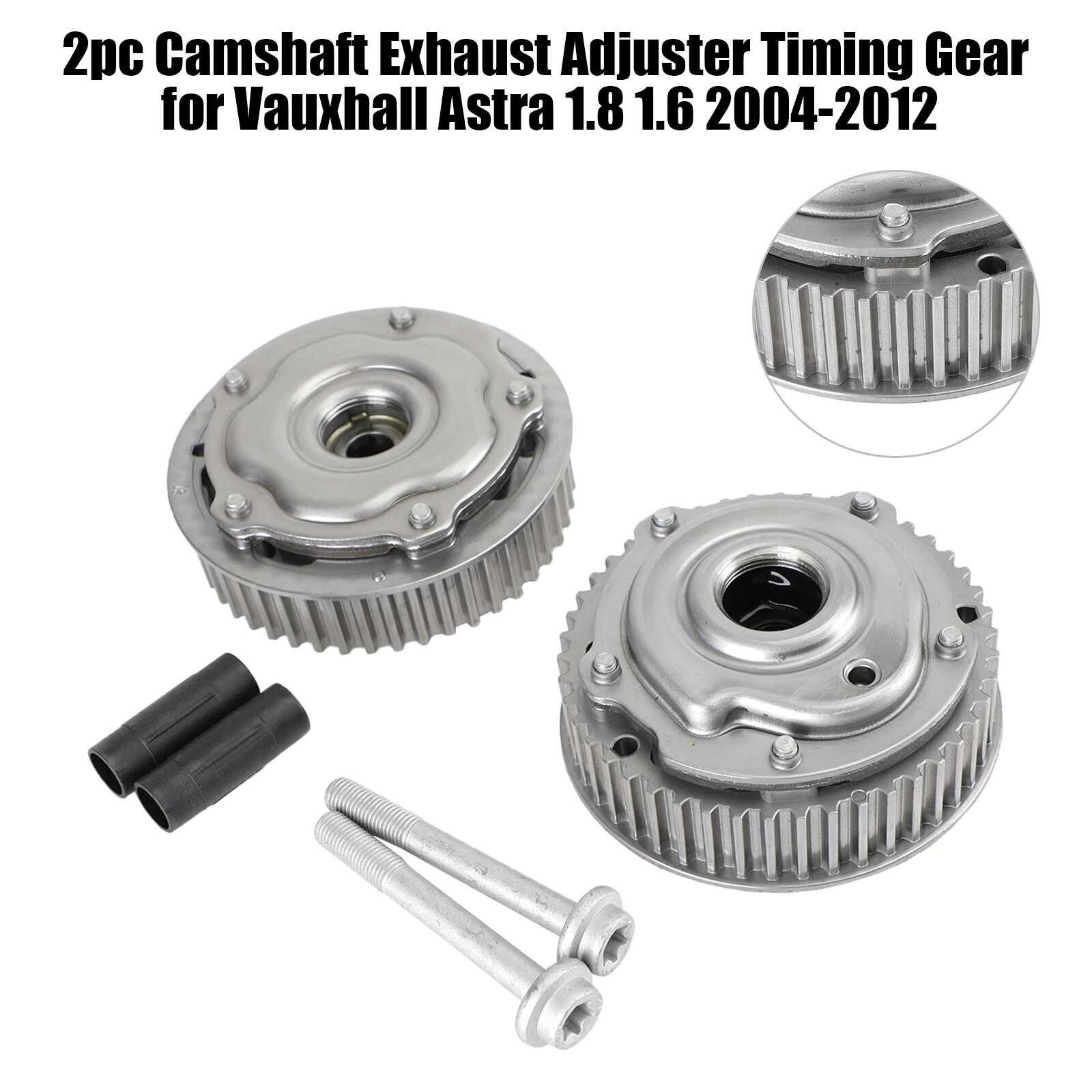 2pc Intake & Exhaust Camshaft Adjusters for Vauxhall Astra 1.8 1.6 2004 ...