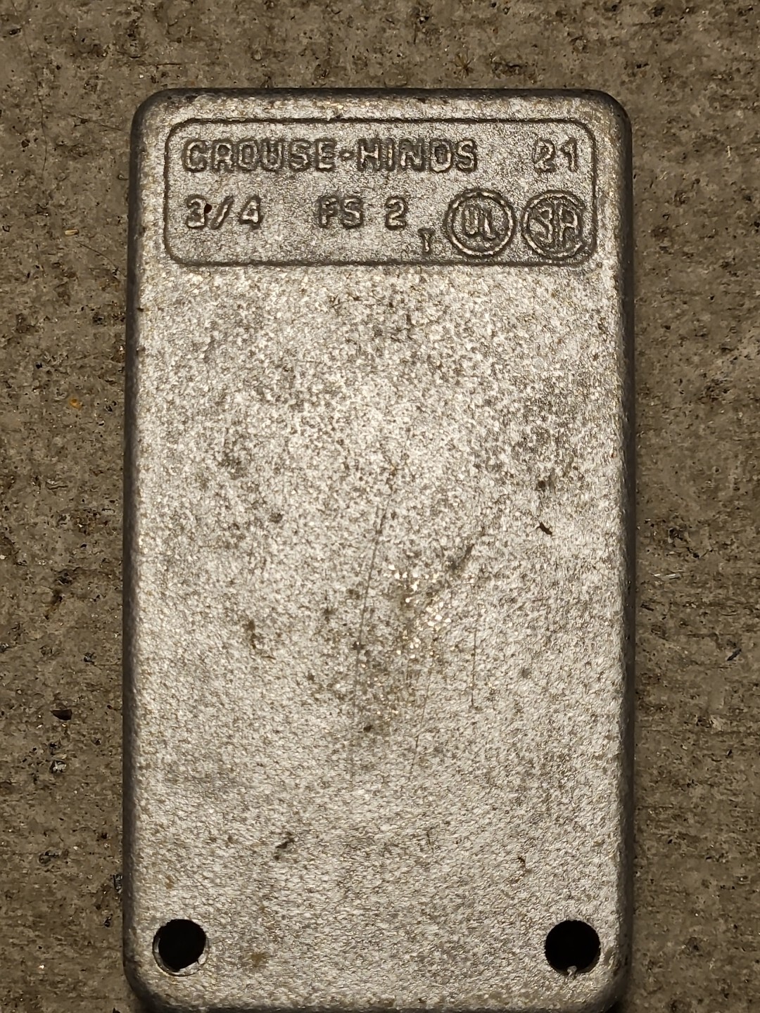 CROUSE-HINDS FS2 SINGLE GANG DEVICE BOX 3/4" (1 Piece) | eBay