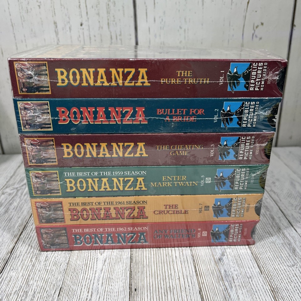 Bonanza VHS The Best of The Season 1959-1962, Volumes 1,2,3,5,7,8 NEW ...