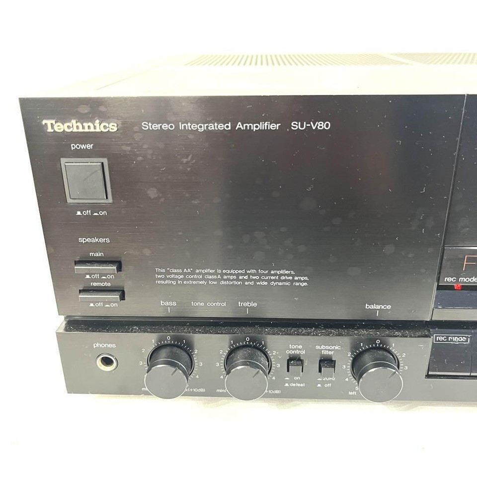 [Working item ☆ Free shipping] Technics SU-V80 Integrated Amplifier ...