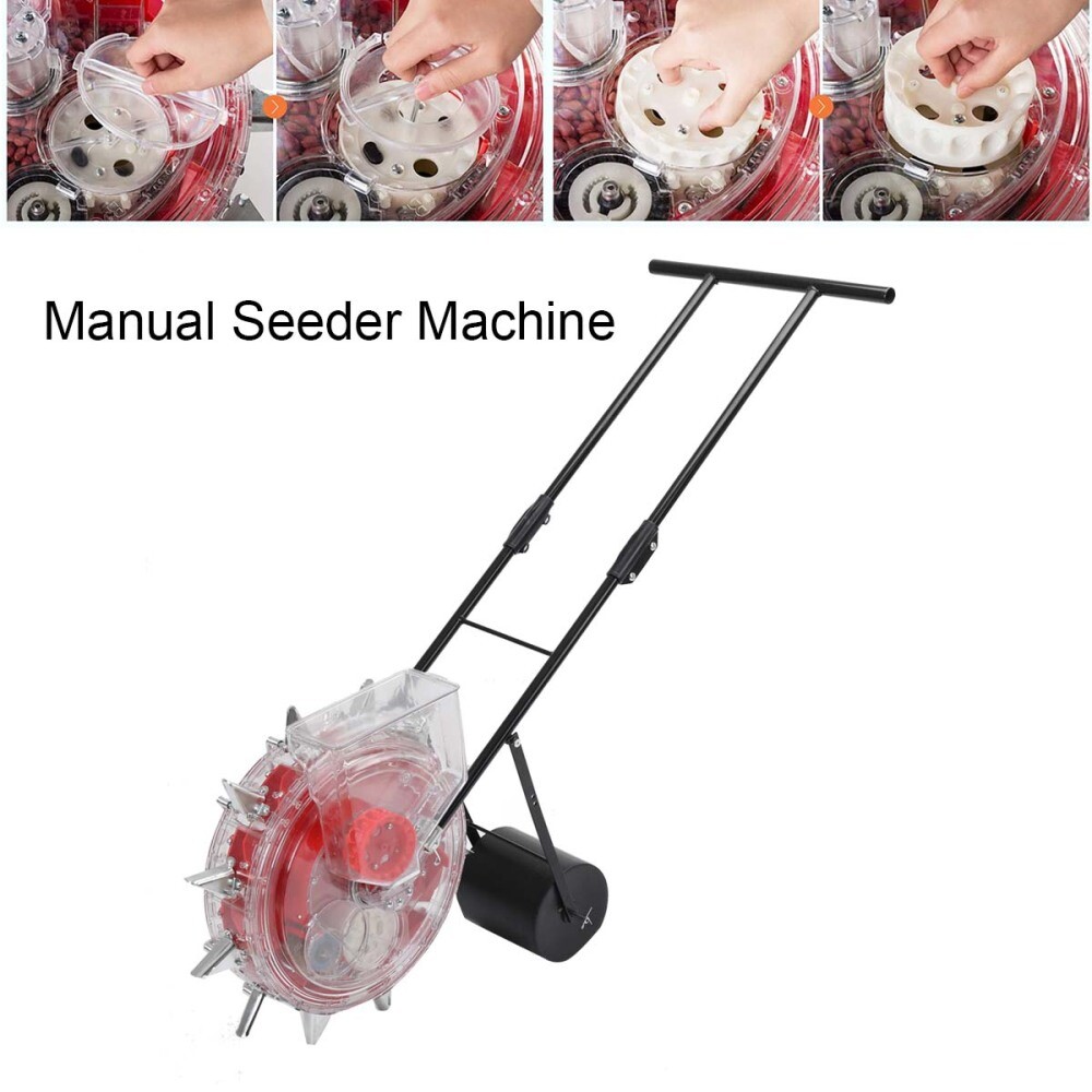 Manual Seeder Machine Hand Push Roller Soy Corn Carousel Precision ...
