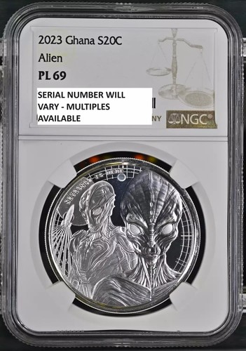 2023 Ghana Alien Invasion 1 oz Silver - NGC MS69 PL69 | eBay
