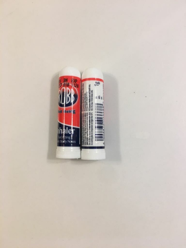 2 packs of ROBB Inhaler Fact Acting, Clears Stuffy Nose 1g | eBay