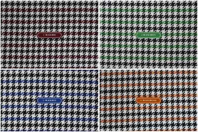 PORSCHE "Pepita" Seating Fabric Car Upholstery MultiColor Houndstooth ...