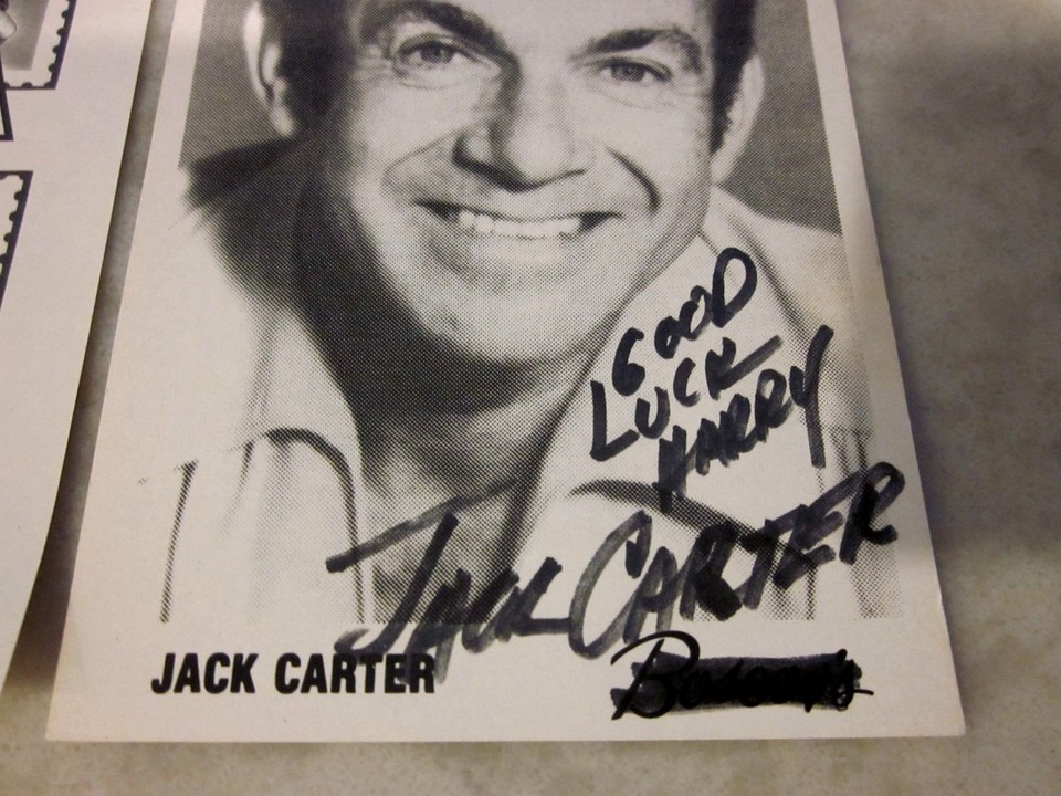 Jack Carter Comedian autographed photo and Elvis Presley Ballot from 1993 | eBay
