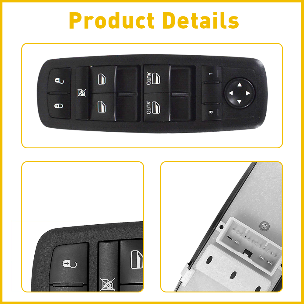 For Jeep Grand Cherokee Dodge Car Power Window Master Control Switch ...