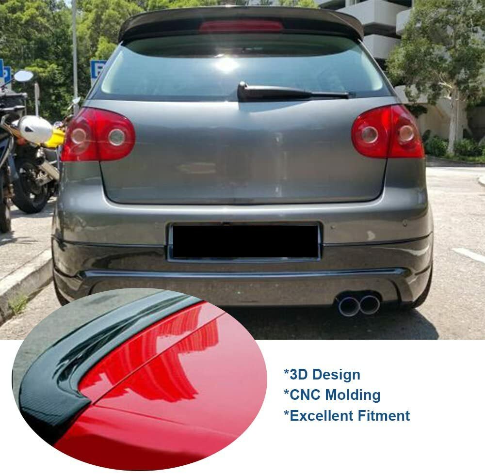 Carbon Fiber Rear Roof Spoiler Wing Fit for Volkswagen Golf 5 MK5 R32 ...