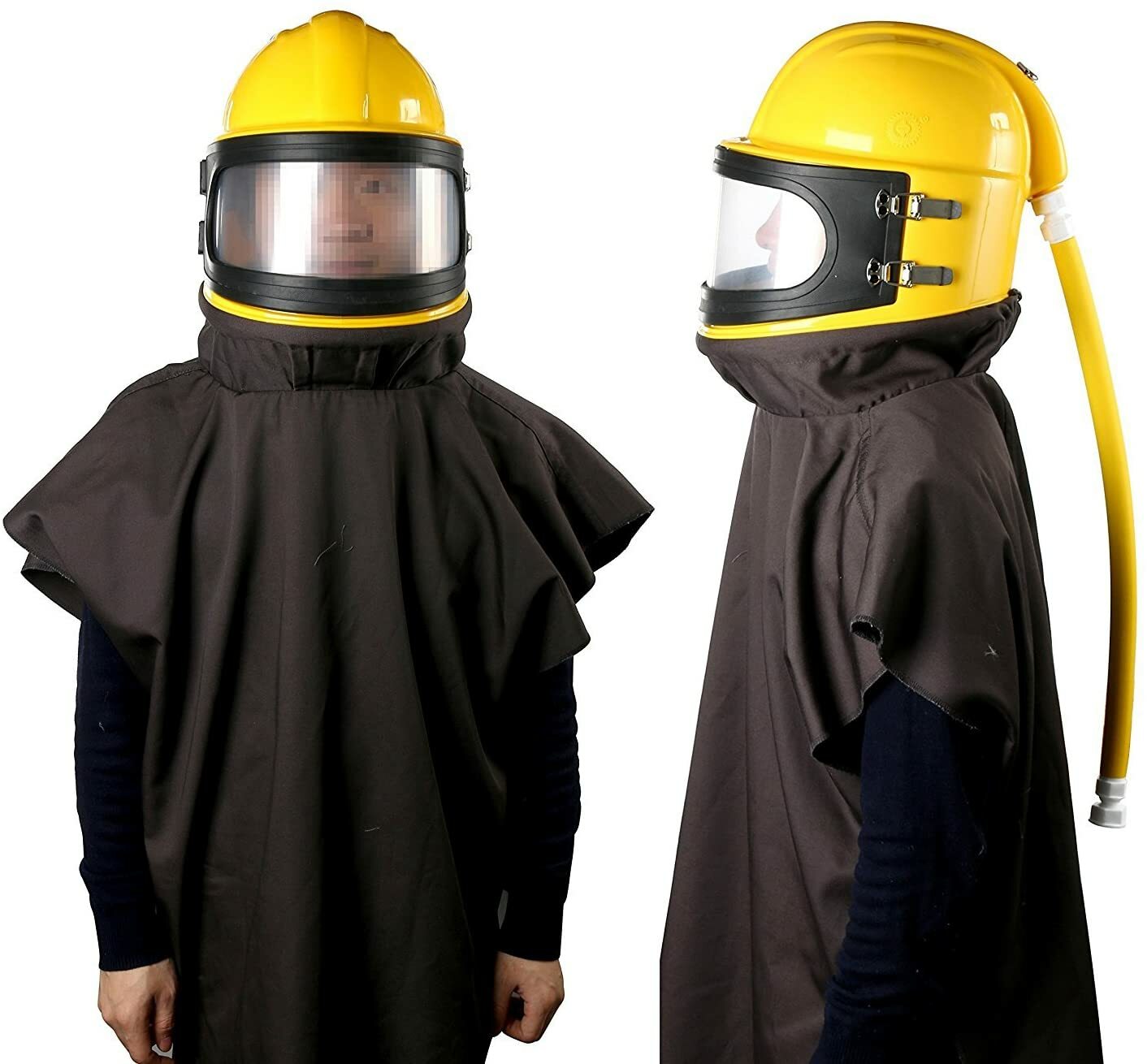 Air Fed Safety Sandblast Helmet Sand Blast Hood Protector for ...