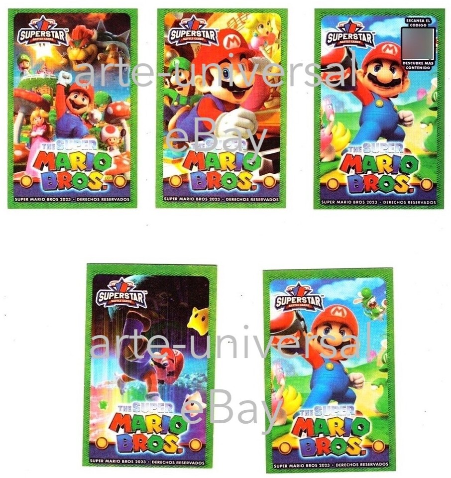 60 PACKS (300 cards) MARIO BROS SUPERSTAR Mexico Trading Cards TCG | eBay