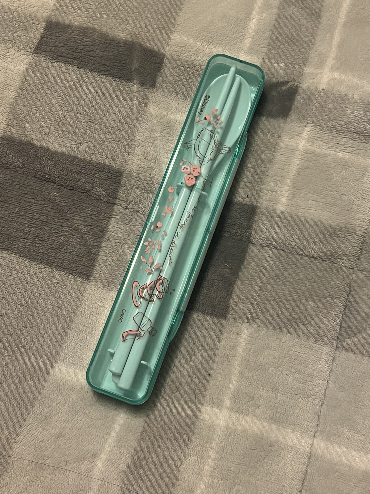 NEW Alice in wonderland mint pink utensils togo plastic chopsticks ...