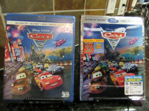Cars 2 (Blu-ray/DVD,5-Disc Set Includes Digital Copy;3D)NEW/Lenticular ...
