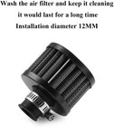 2pcs 12mm Cold Air Intake Filter Turbo Vent Case Car Breather Valve ...