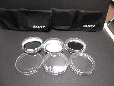 Sony 58mm filters ND8 & UV & MC filters & 2 Sony pouches polarizer sold ...