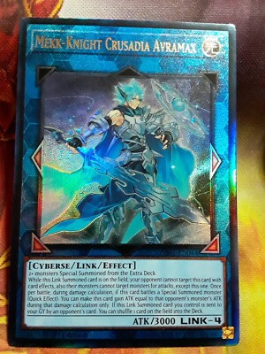Yugioh Mekk-Knight Crusadia Avramax Prismatic Ultimate Rare RA01-EN044 ...