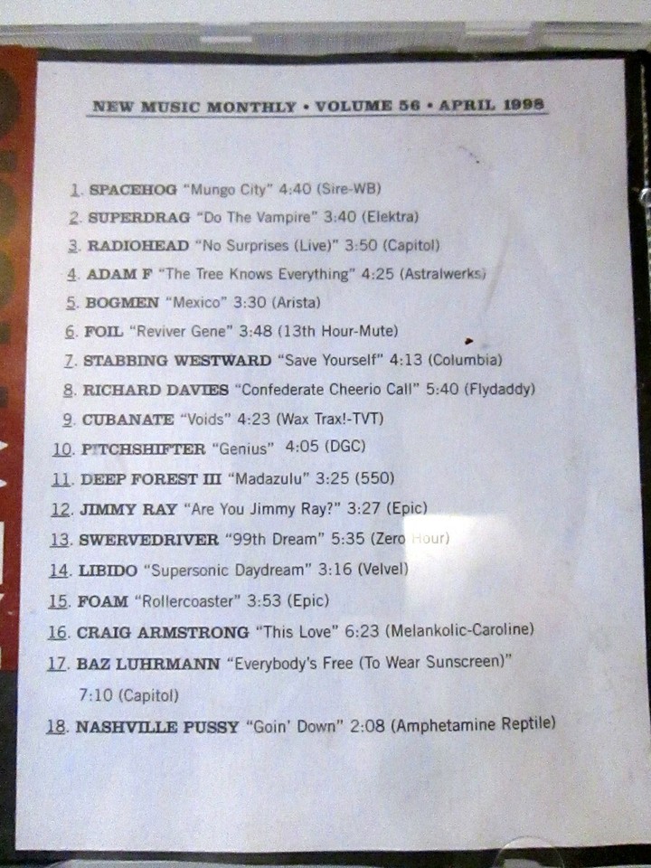 CMJ New Music Monthly Volume 56 April 1998 / CD / PROMO Spacehog ...