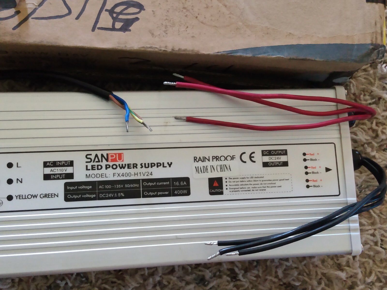 SanPU LED Power supply switch mode FX400-H1V24 400W 24V rain proof | eBay