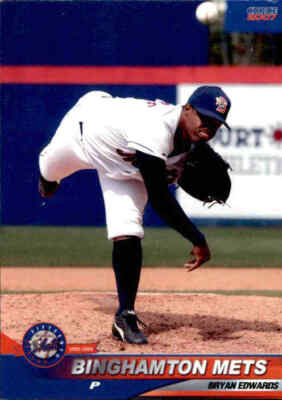 2006 Binghamton Mets Choice #7 Bryan Edwards Pflugerville Texas TX ...