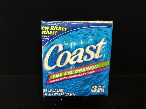 Vintage 2001 Coast Deodorant Soap 3-Pack - 4.5 oz Each | eBay