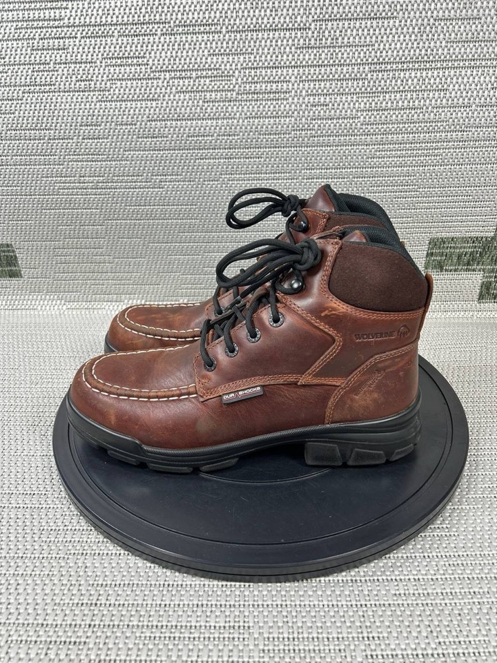 Wolverine Boots Mens Size 10 Extra Wide Icon Safety Toe Work Rust Slip ...