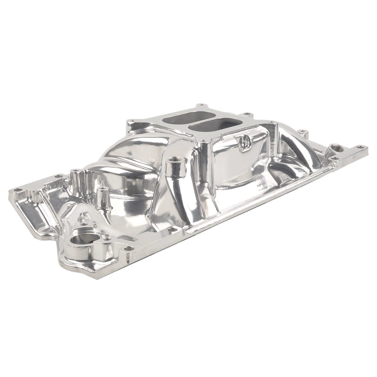 Polished Aluminum Intake Manifold for SBC Small Block Chevy Vortec 350 ...