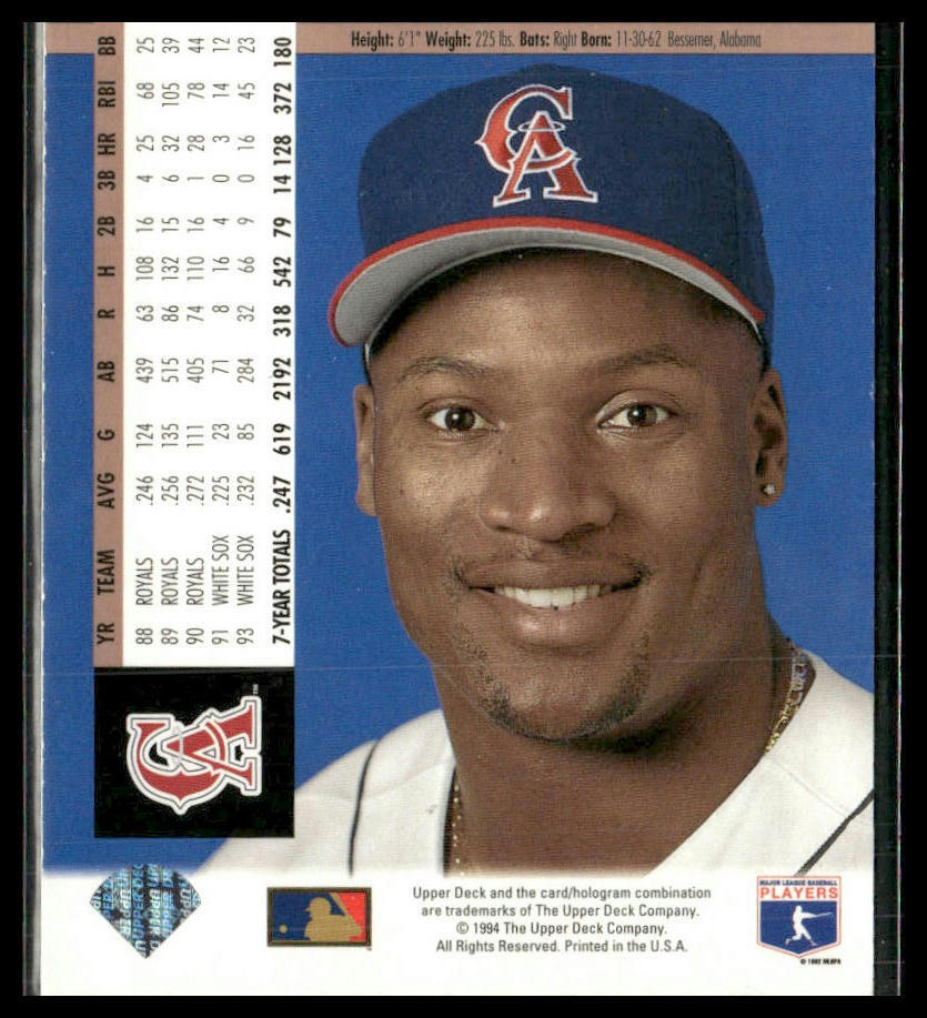 1994 Upper Deck #117 Bo Jackson Electric Diamond CC | eBay
