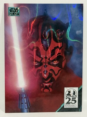 2024 Chrome Galaxy Star Wars #AM-1 Phantom Menace Comic Cover Aqua Lava ...