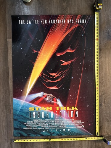 STAR TREK INSURRECTION - 2 Sided- movie poster PATRICK STEWART JONATHAN ...