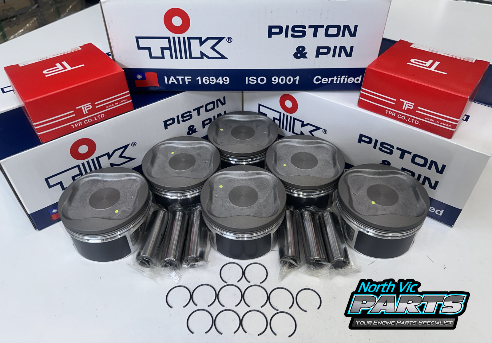 TIK PISTONS AND RINGS TO SUIT TOYOTA 1GR ENGINES | eBay
