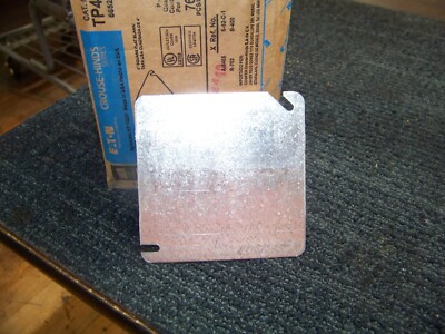 Lot of 50 Eaton Crouse-Hinds Outlet Box Cover 4" x 4" Flat TP472 New | eBay