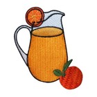 ID 1947 Pitcher Of Orange Juice Patch Morning Drink Embroidered Iron On ...