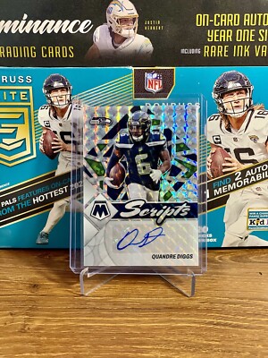 Quandre Diggs 2022 Mosaic Scripts Autograph #S-QD Seahawks | eBay