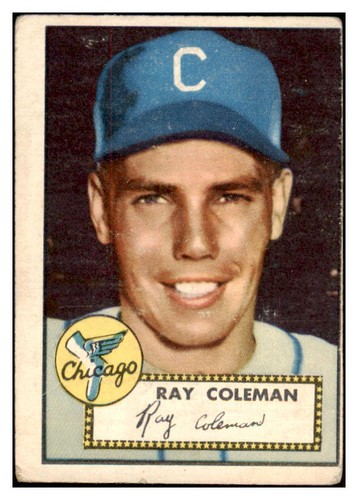 1952 TOPPS #211 RAY COLEMAN WHITE SOX VG SET BREAK 488357 (KYCARDS) | eBay