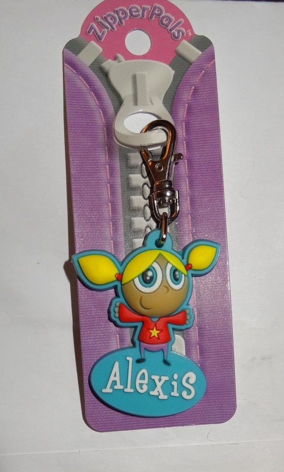 Zipper Pulls Kids Name Tag Zipper Pals ID Charm Backpack Bag Choose ...