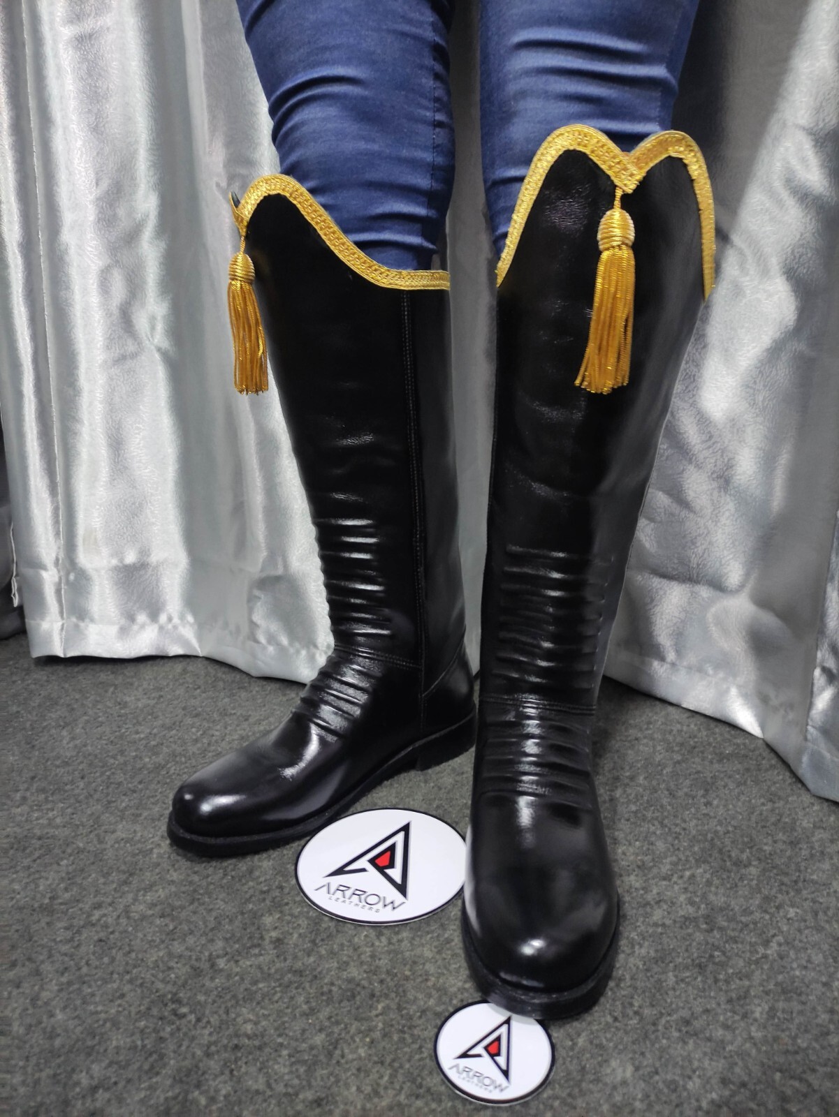 Hessian French Military Boot With Leather Sole. Military Boot, Long ...