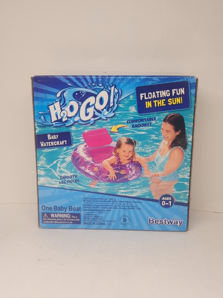 H20 Go! Little Girl Baby Watercraft One Baby Boat, Ages 0-1 New Sealed ...