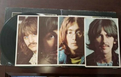 The Beatles Let It Be Red Apple Vinyl Record Original WITH White Album ...