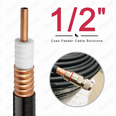 low loss coxial coax cable for fm transmitter for radio broadcast hard ...