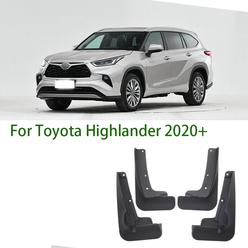 Black Primed Front Rear Set Splash Mud Guards Flaps For Toyota ...