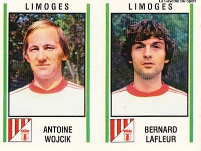N°512 WOJCIK / LAFLEUR FC.LIMOGES VIGNETTE PANINI FOOTBALL 81 STICKER ...