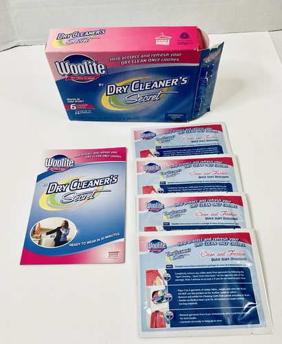 WOOLITE DRY CLEAN AT HOME by DRY CLEANERS SECRET - OPEN BOX OF 4 ...