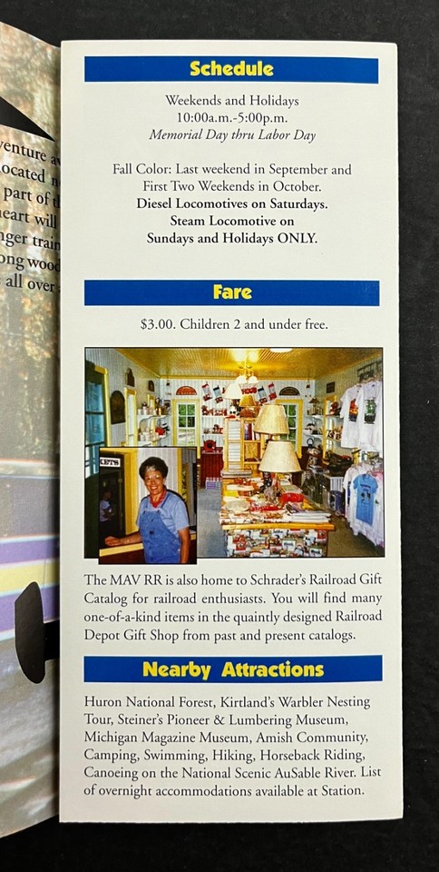 1990s Michigan Ausable Valley Railroad Train Rides Vintage Travel MI ...