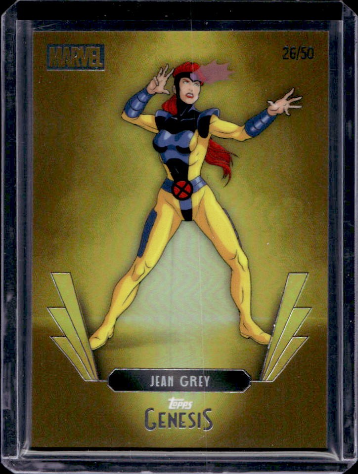 Jean Grey 2025 Topps Disney Genesis #65 Blue Foil /75 Price Guide ...