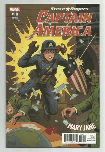 CAPTAIN AMERICA: STEVE ROGERS #18 ~ PAOLO RIVERA VARIANT ~ VF/NM 2017 ...