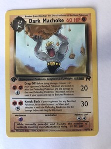 pokemon card 1st edition Dark Machoke 40/82 Team Rocket | eBay