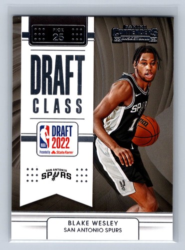2022 Panini Contenders #24 Blake Wesley 2022 Draft Class Contenders ...