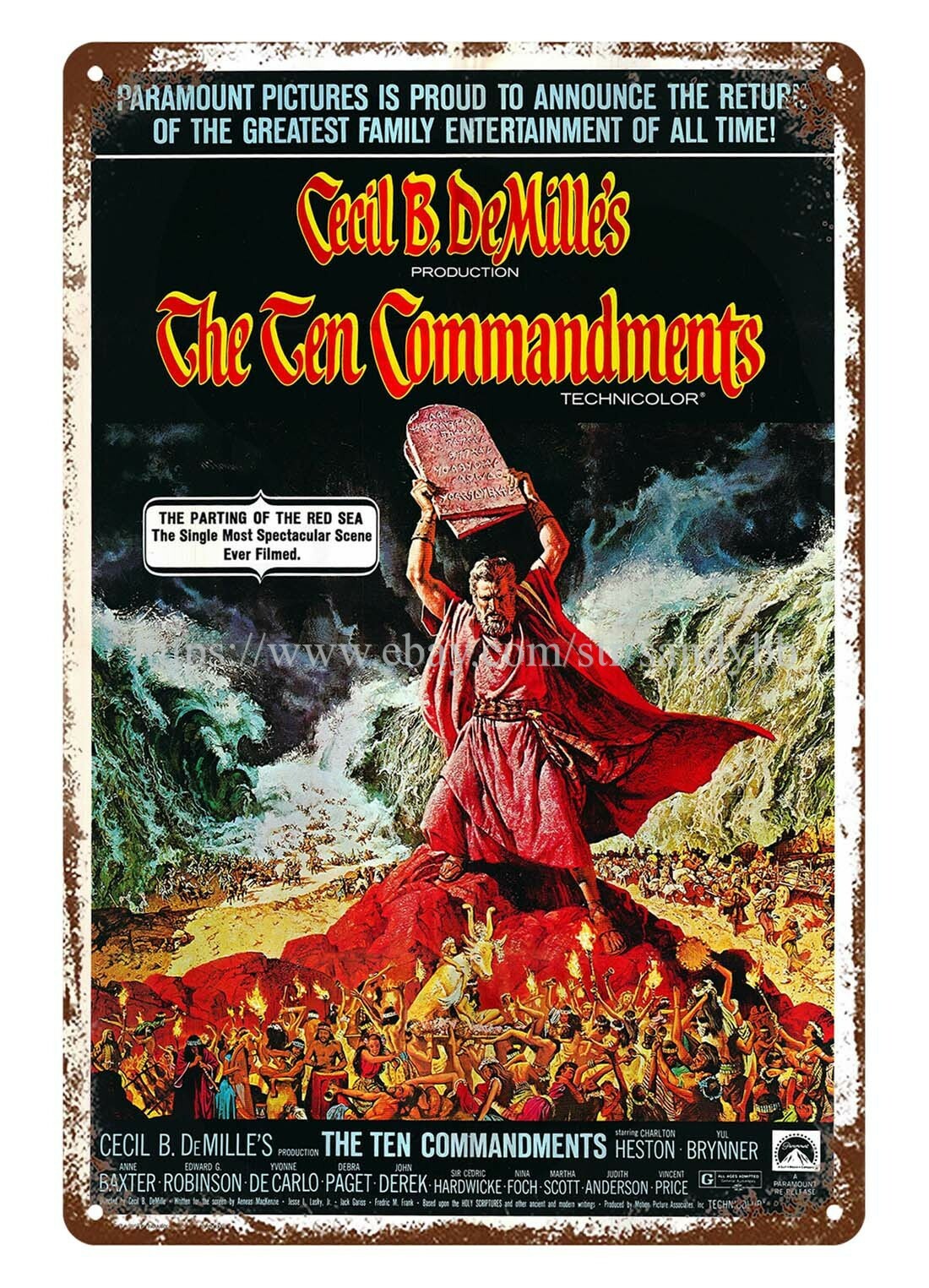 The Ten Commandments Movie Poster