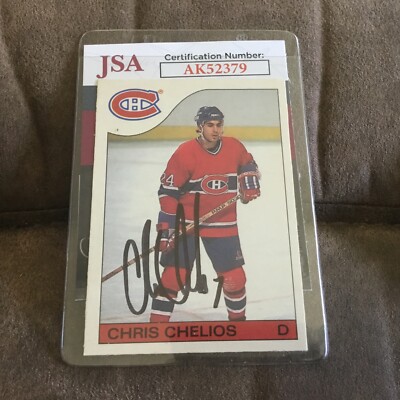 Autographed 1985-86 OPC Chris Chelios . HOF JSA Cert | eBay