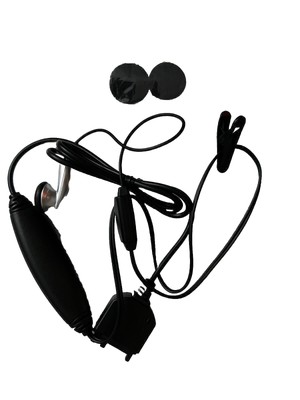 In Ear Headset PTT Button Microphone Mono Ear Piece NOS | eBay