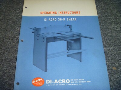 Fabrication - Shear Diacro