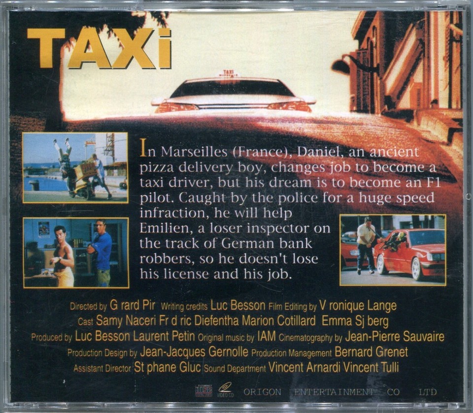 1998 Taxi Original Video CD VCD Set French Luc Besson Action Comedy ...